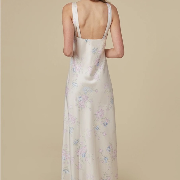 Wayf | Dresses | New Nordstroms Wayf The Vlora Double Strap Satin Gown ...